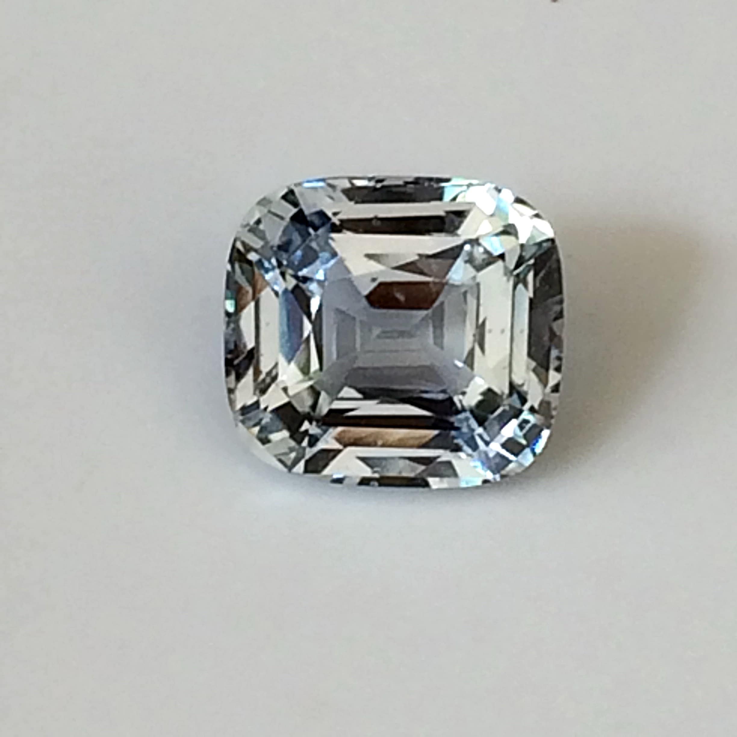 7.52Cts Seltener Weißer Saphir Ceylon Weißer Saphir Verlobungsring ...