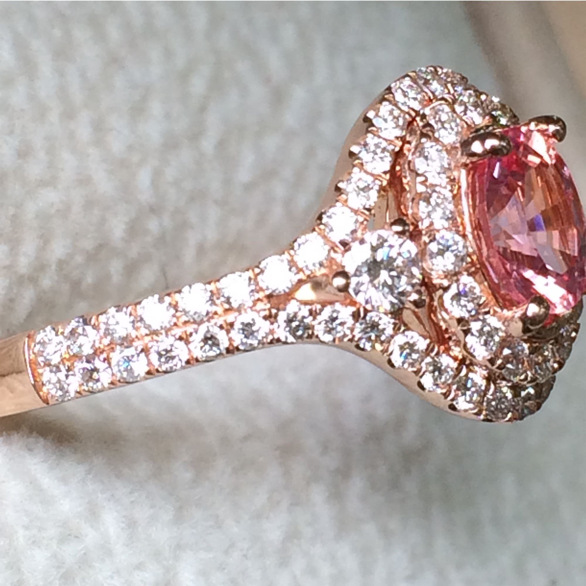 Rare Natural Padparadscha Sapphire Ring Unheated | Etsy