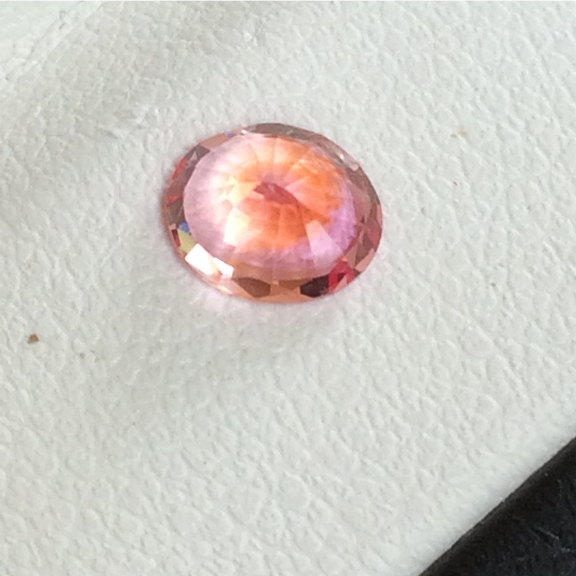 Rare Natural Padparadscha Sapphire Ring Unheated | Etsy