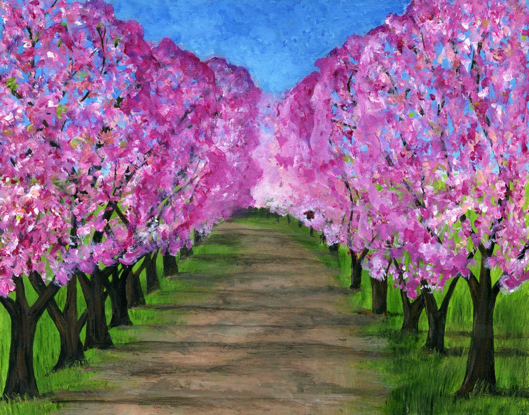 Cherry Orchard Cherry Tree Cherry Tree Print Limited Edition Print ...