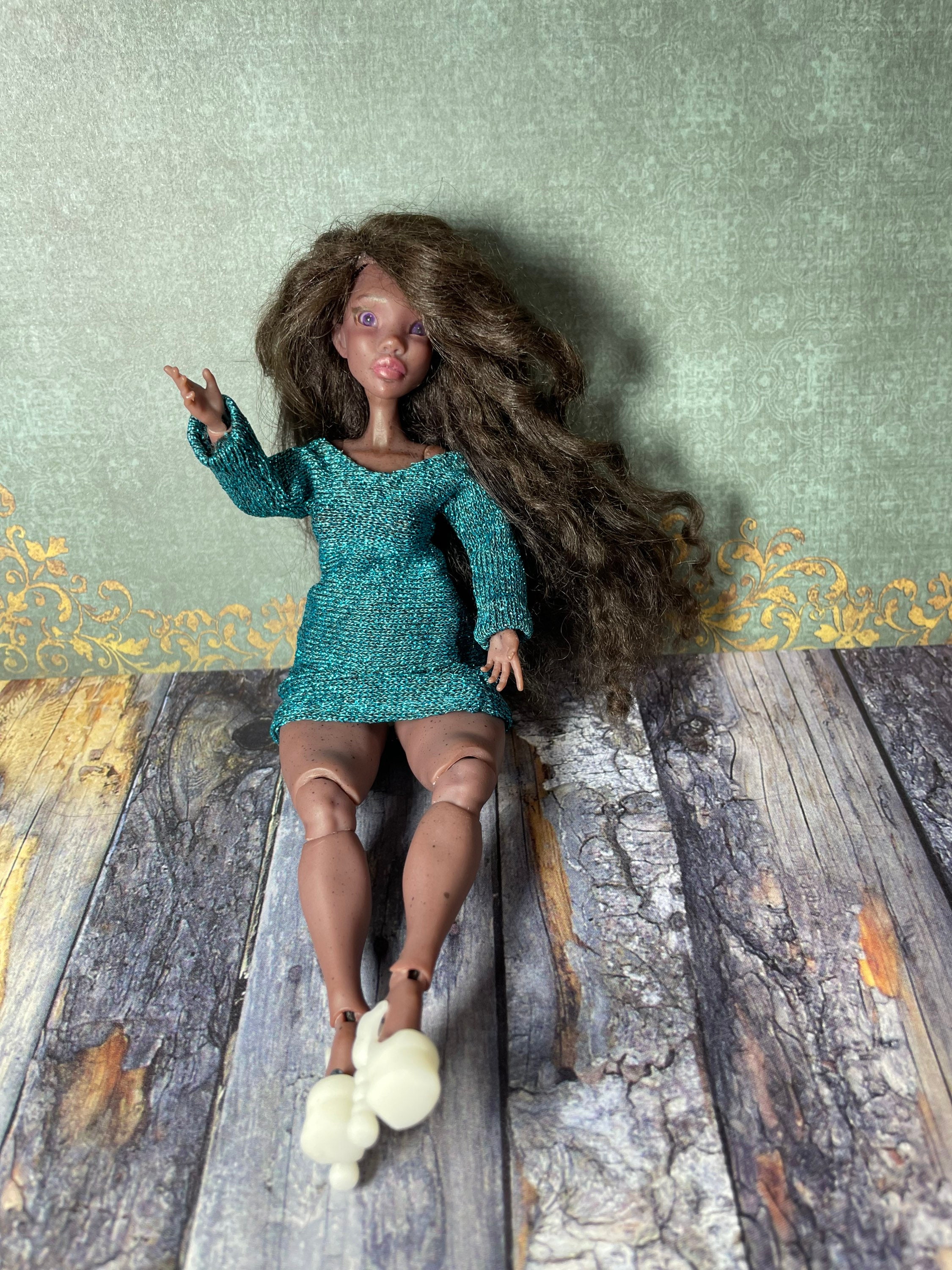 1/12 Plus Size BJD Doll With Wig Dress and Makeup - Etsy