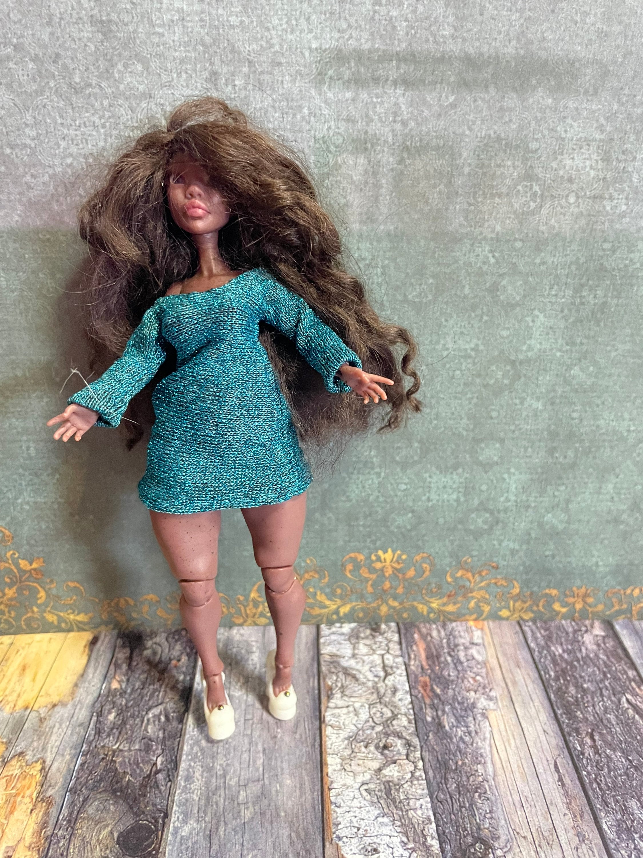 1/12 Plus Size BJD Doll With Wig Dress and Makeup - Etsy