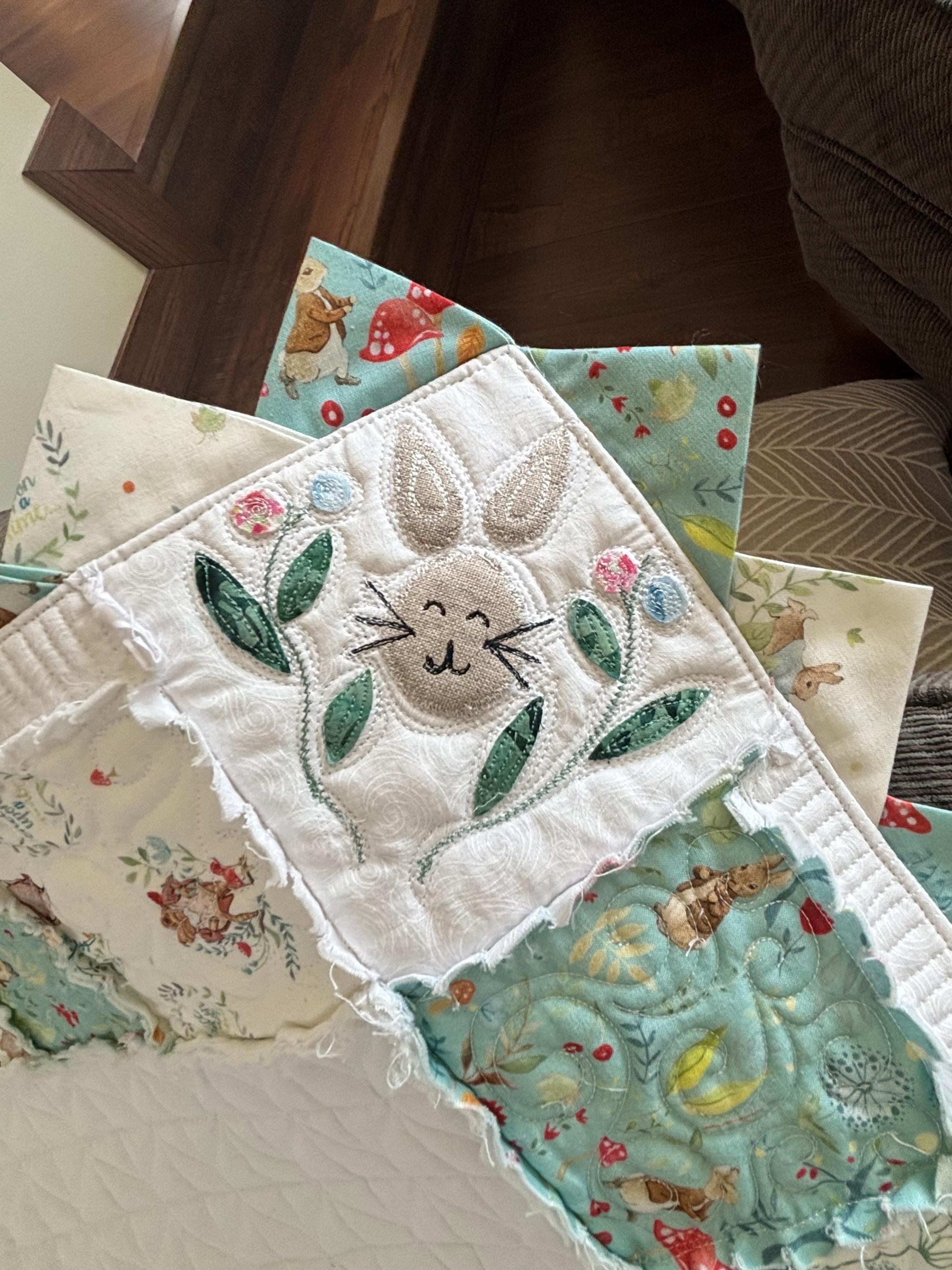 Heirloom Peter Rabbit Baby Quilt, Easter Quilt, Throw Quilt - Etsy