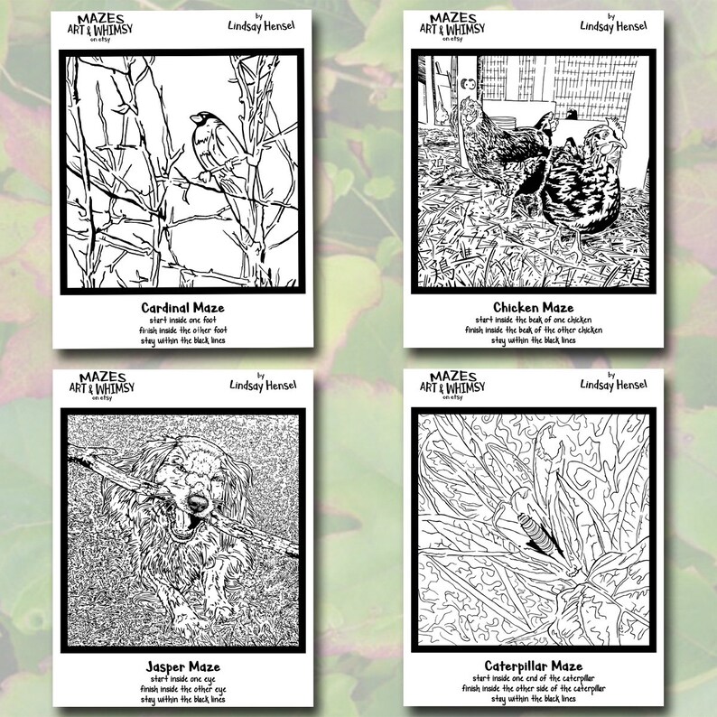 Printable Animal Mazes - Etsy