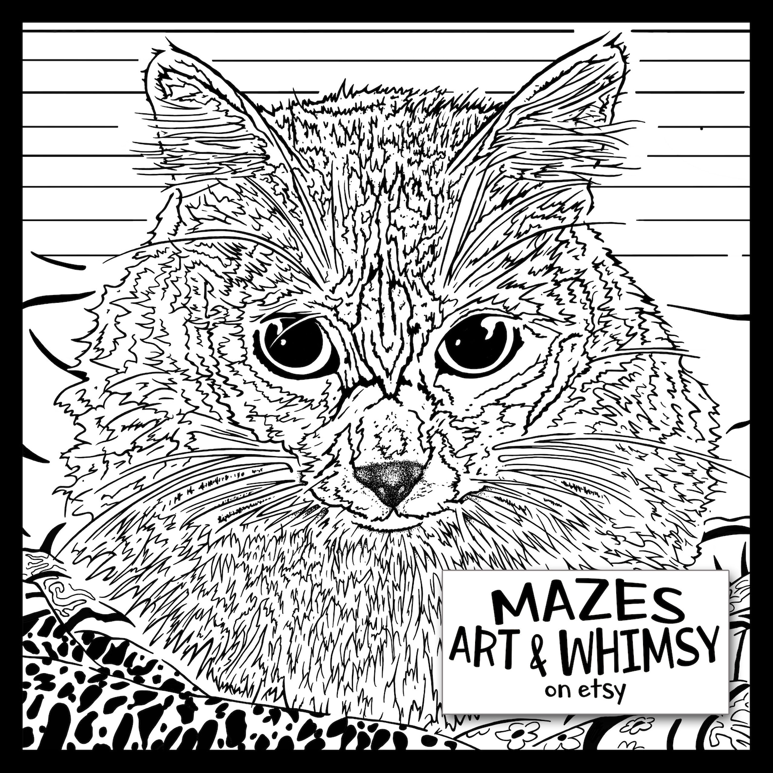 Printable Cat Maze - Etsy