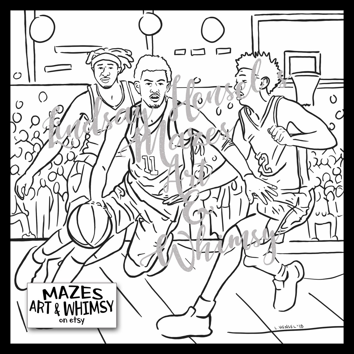 Printable Basketball Maze - Etsy