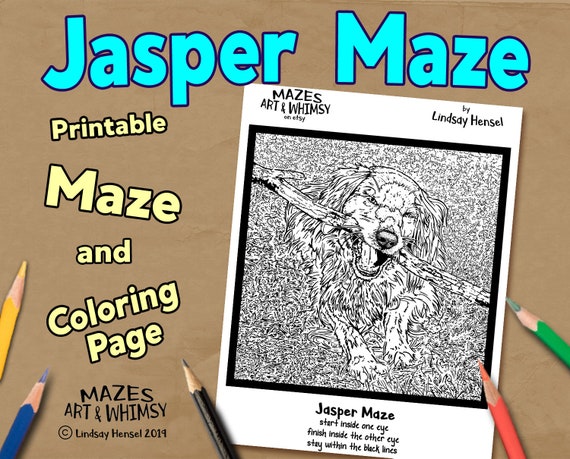 Printable Jasper's Maze - Etsy