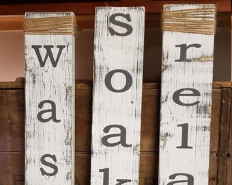 Farmhouse Bathroom Signs - Etsy