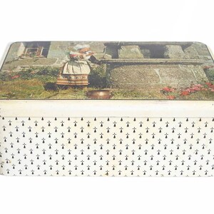 Vintage French Country Style Biscuit Tin Box MASSILLY, Collectable Tins ...