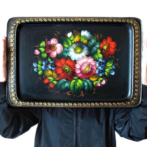 Russian Metal Tray - Etsy