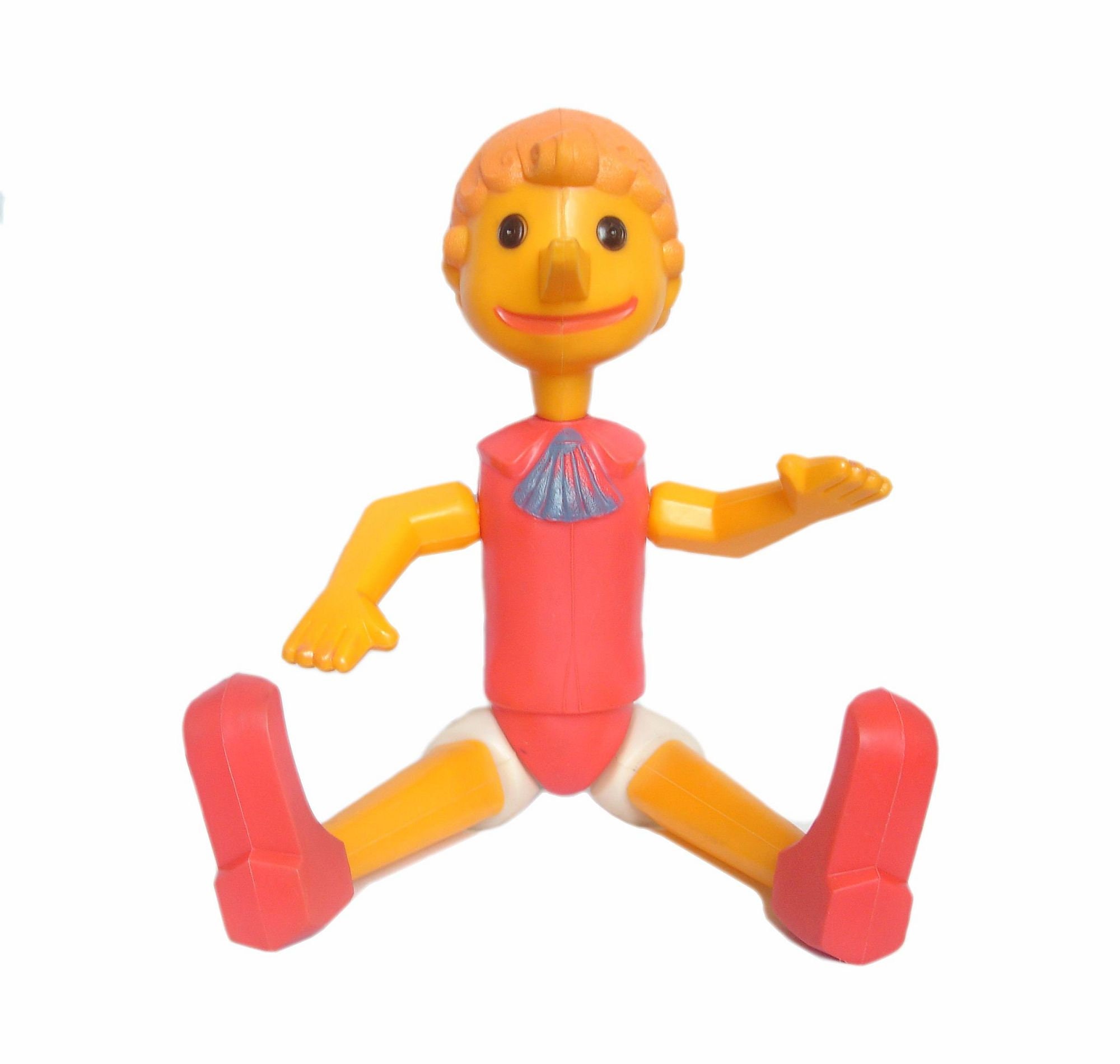 Vintage Soviet Pinocchio/buratino Plastic PINOCCHIO Doll. Soviet Toy ...