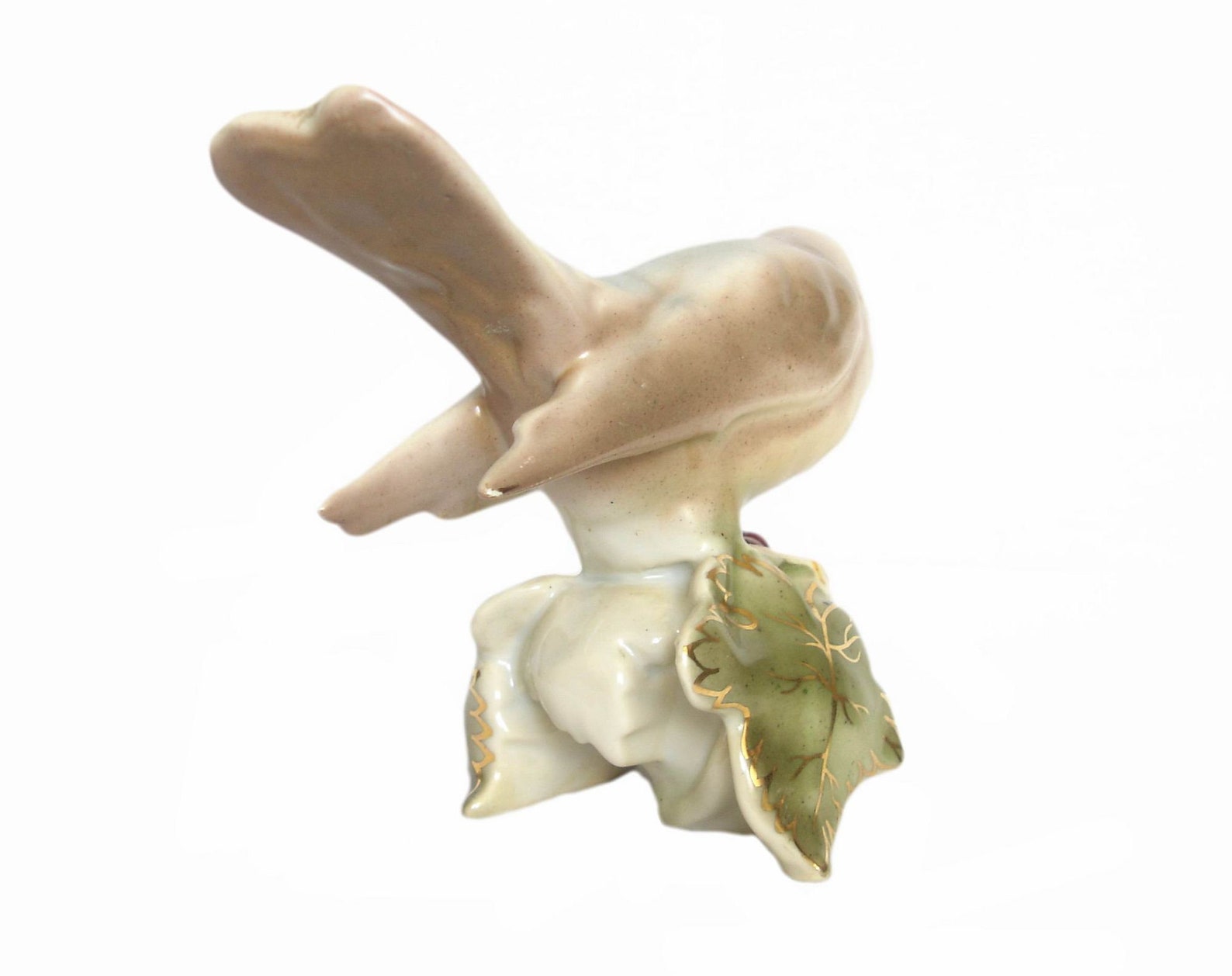 Vintage Porcelain Thrush Bird Figurine, Russian Soviet Bird Statue ...