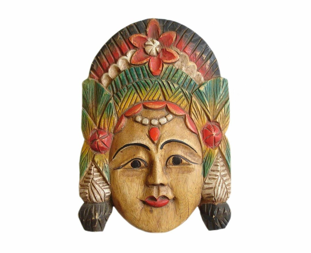 Vintage Bali Aga Hand Carved Wooden Mask Wooden Mask of - Etsy