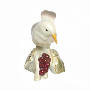 Vintage Porcelain Thrush Bird Figurine, Russian Soviet Bird Statue ...