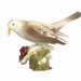 Vintage Porcelain Thrush Bird Figurine, Russian Soviet Bird Statue ...
