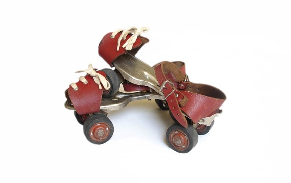 Vintage German Adjustable Metal Roller Skates Truseta… - Gem