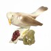 Vintage Porcelain Thrush Bird Figurine, Russian Soviet Bird Statue ...