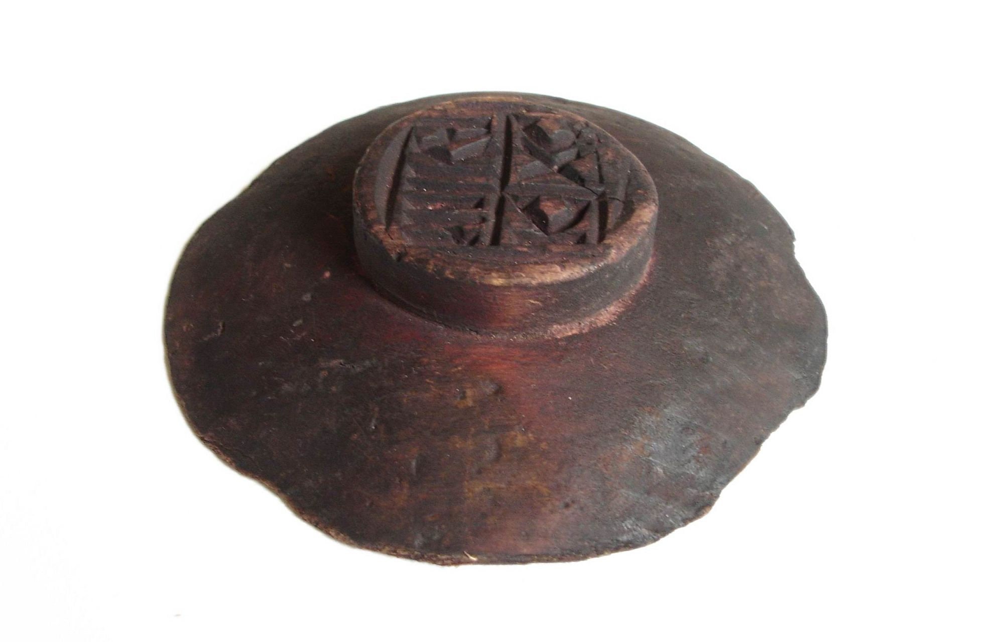 Antique Wooden Greek Orthodox Bread Seal. Old Greek Hand Carved Wooden ...