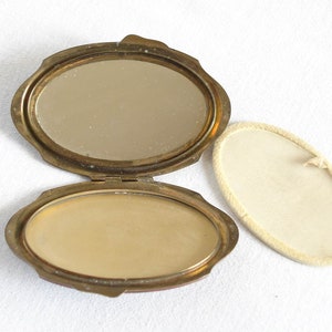 Vintage Celluloid Compact Powder With Mirror, Antique Powder Box - Etsy