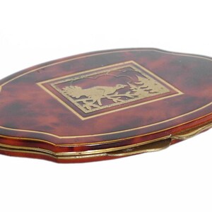 Vintage Celluloid Compact Powder With Mirror, Antique Powder Box - Etsy