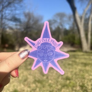 Planet Over Profit | Social Justice Decal | Laptop Waterbottle Sticker ...