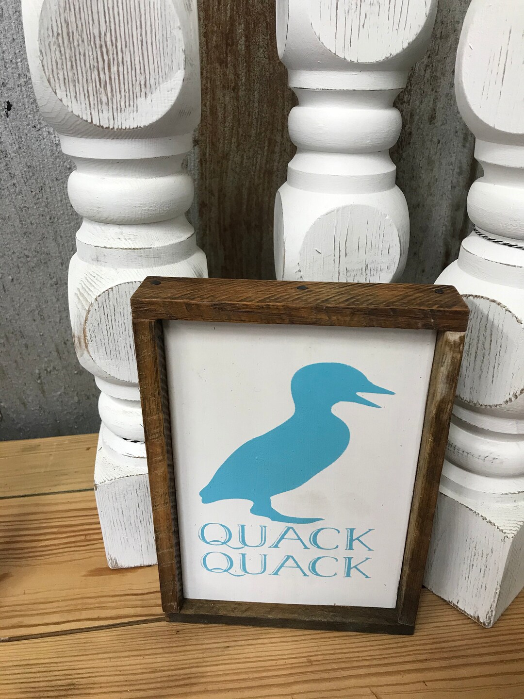 Easter Wood Sign, Rustic Easter Sign, Easter Duck Sign, Nursery Decor ...