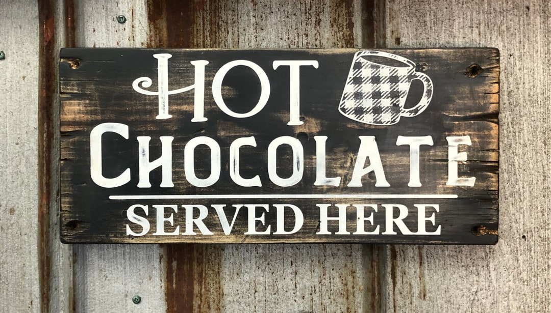 Hot Chocolate Bar Sign, Cocoa Bar Sign, Christmas Sign - Etsy