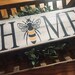 Wooden Bee Sign Wooden Home Sign Home Bee Sign - Etsy