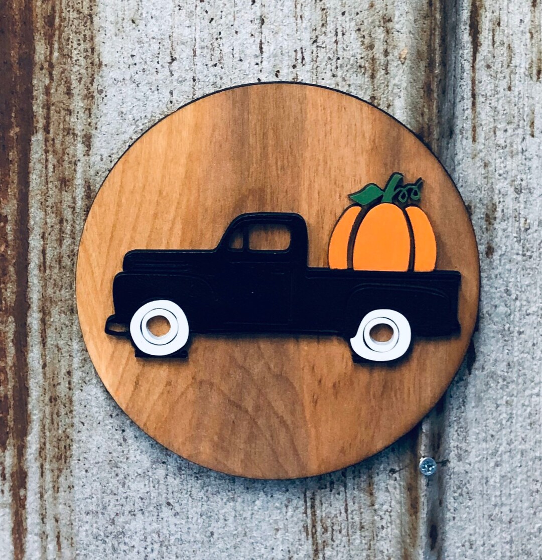 Fall Truck With Pumpkin Sign, Mini Fall Truck Sign, Fall Sign With ...