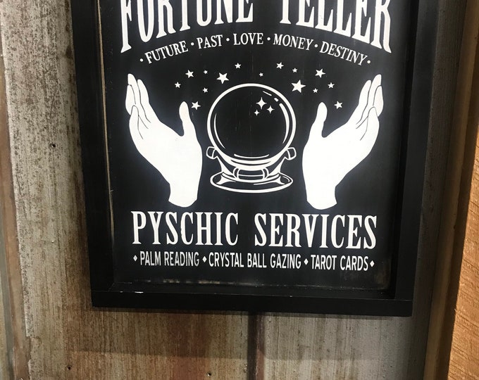 Fortune Teller Sign, Halloween Sign, Rustic Halloween - Etsy