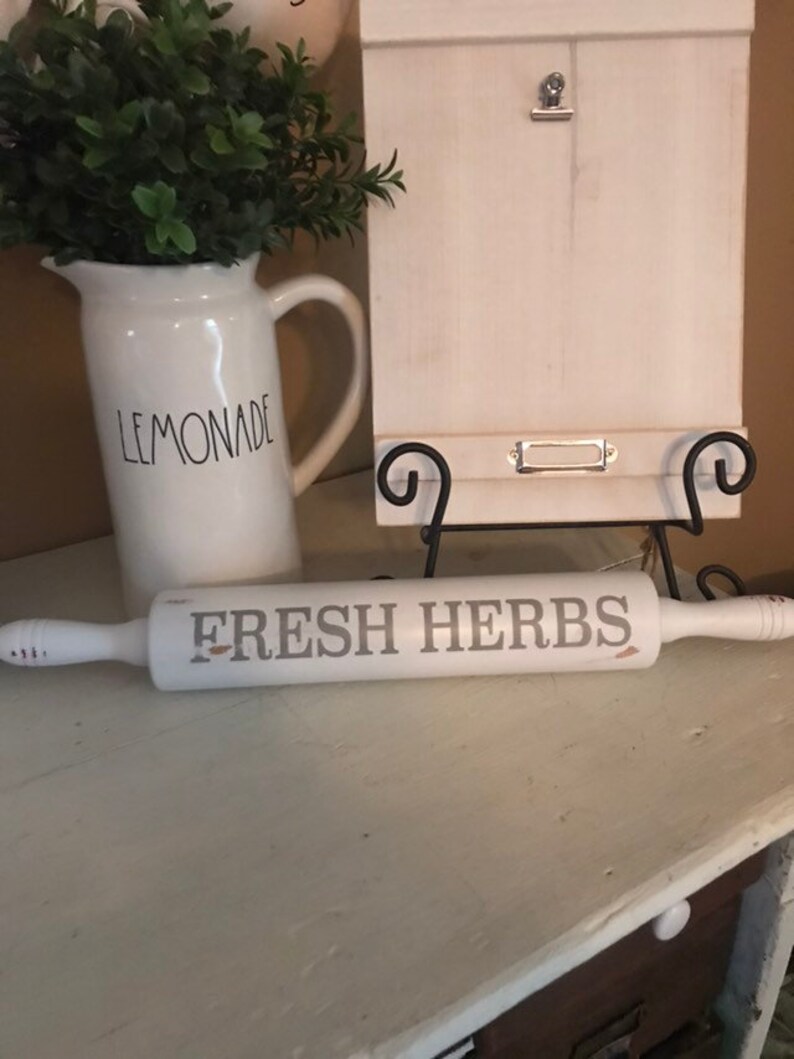 Rolling pin kitchen sign painted rolling pin vintage rolling | Etsy