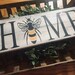 Wooden Bee Sign Wooden Home Sign Home Bee Sign - Etsy