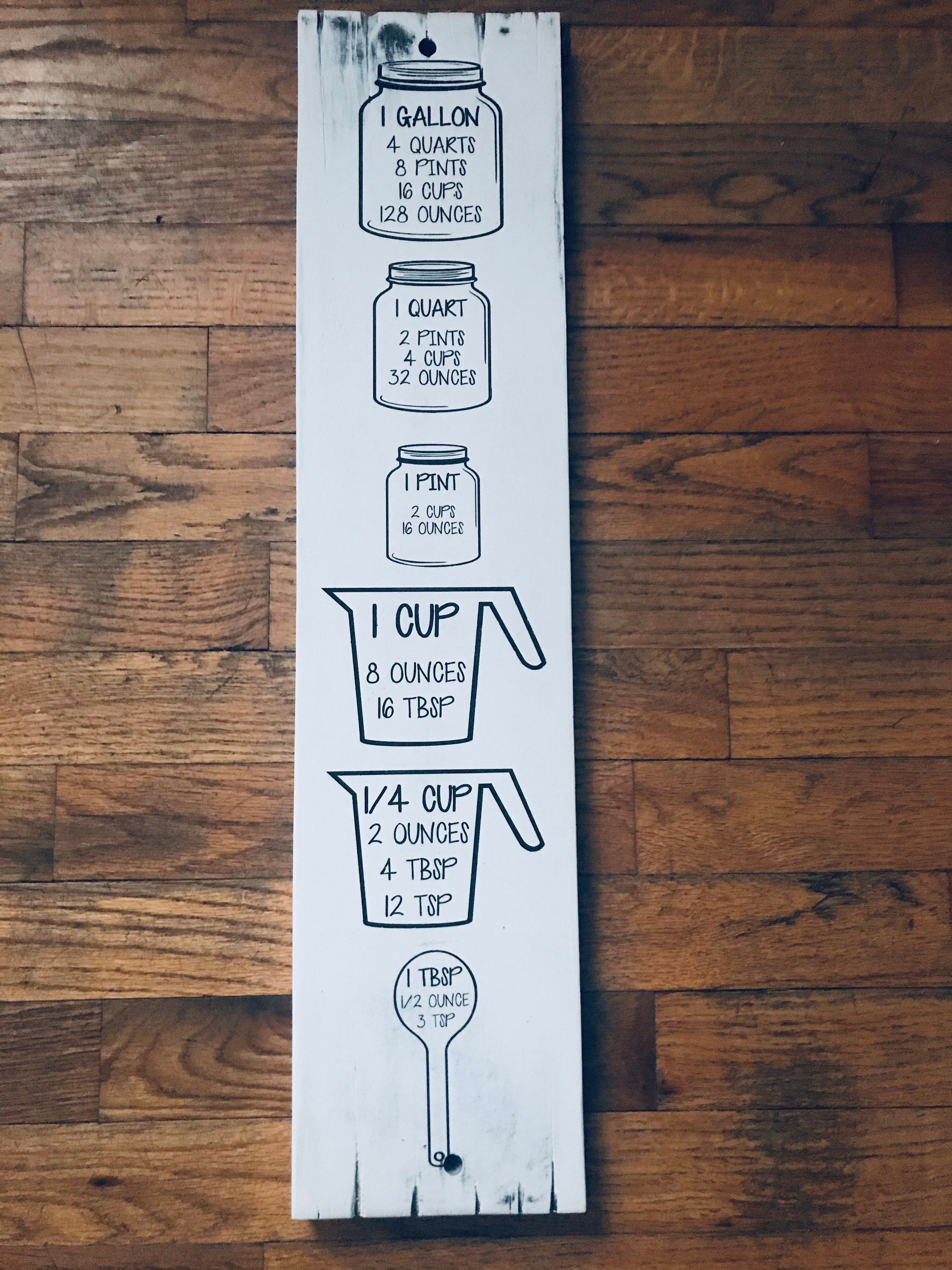 Kitchen Conversion Chart Sign Kitchen Sign | Etsy