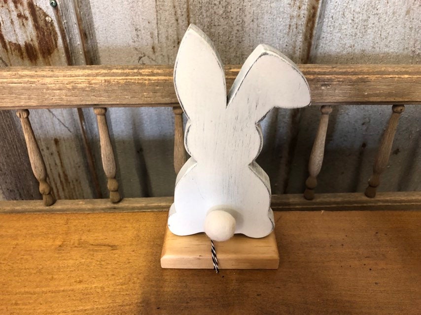 Wooden Easter Bunny Spring Rabbit Decor Easter Decor Easter | Etsy