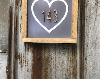 143 Sign - Etsy