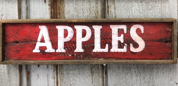 Rustic Fall Sign Farmers Market Sign Apple Sign | Etsy