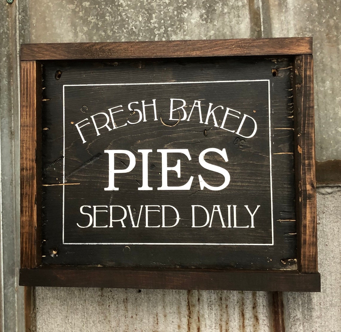 Fresh Baked Pies Sign Fall Kitchen Sign Aged Fresh Bake Pie | Etsy