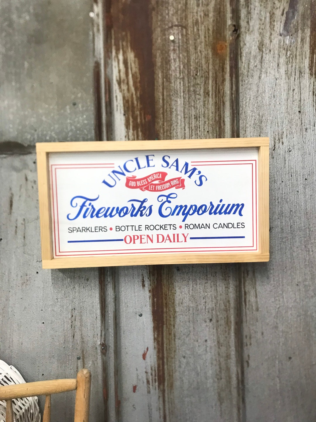 Patriotic Sign, Uncle Sam Sign, 4th of July Sign - Etsy