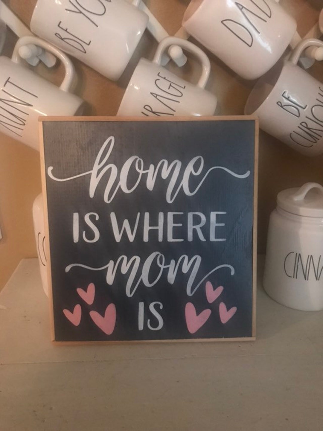 Mother's Day Sign, Home Sign, Distressed Mom Sign, Mother's Day Gift ...