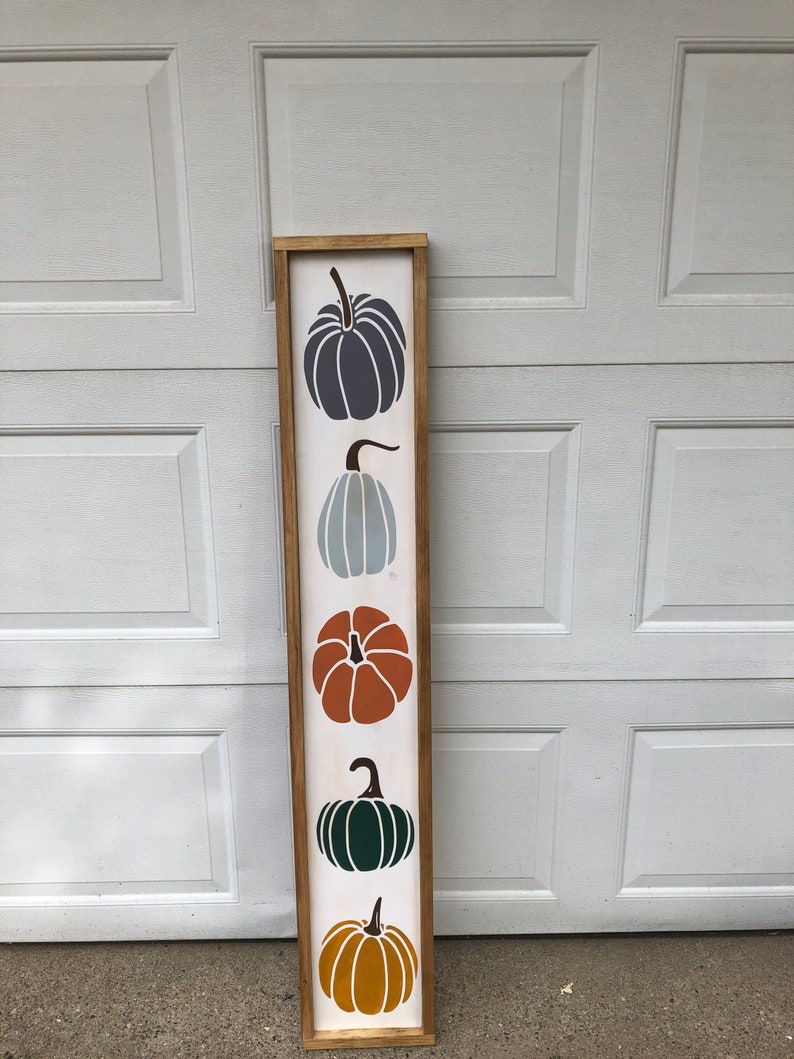 Pumpkin Porch Sign Pumpkin Sign Decor Fall Porch - Etsy