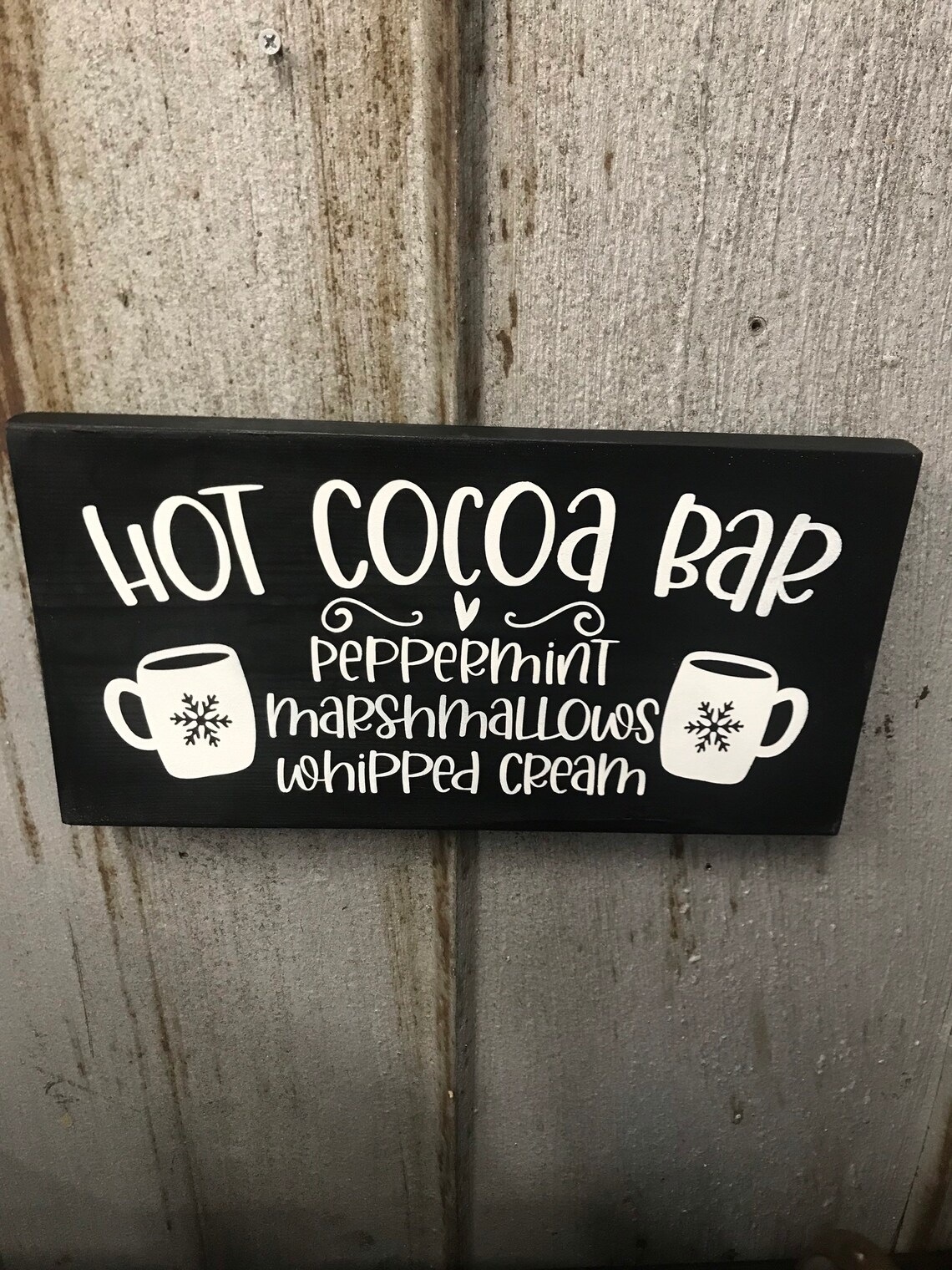 Hot Cocoa Bar Sign Hot Cocoa Sign | Etsy