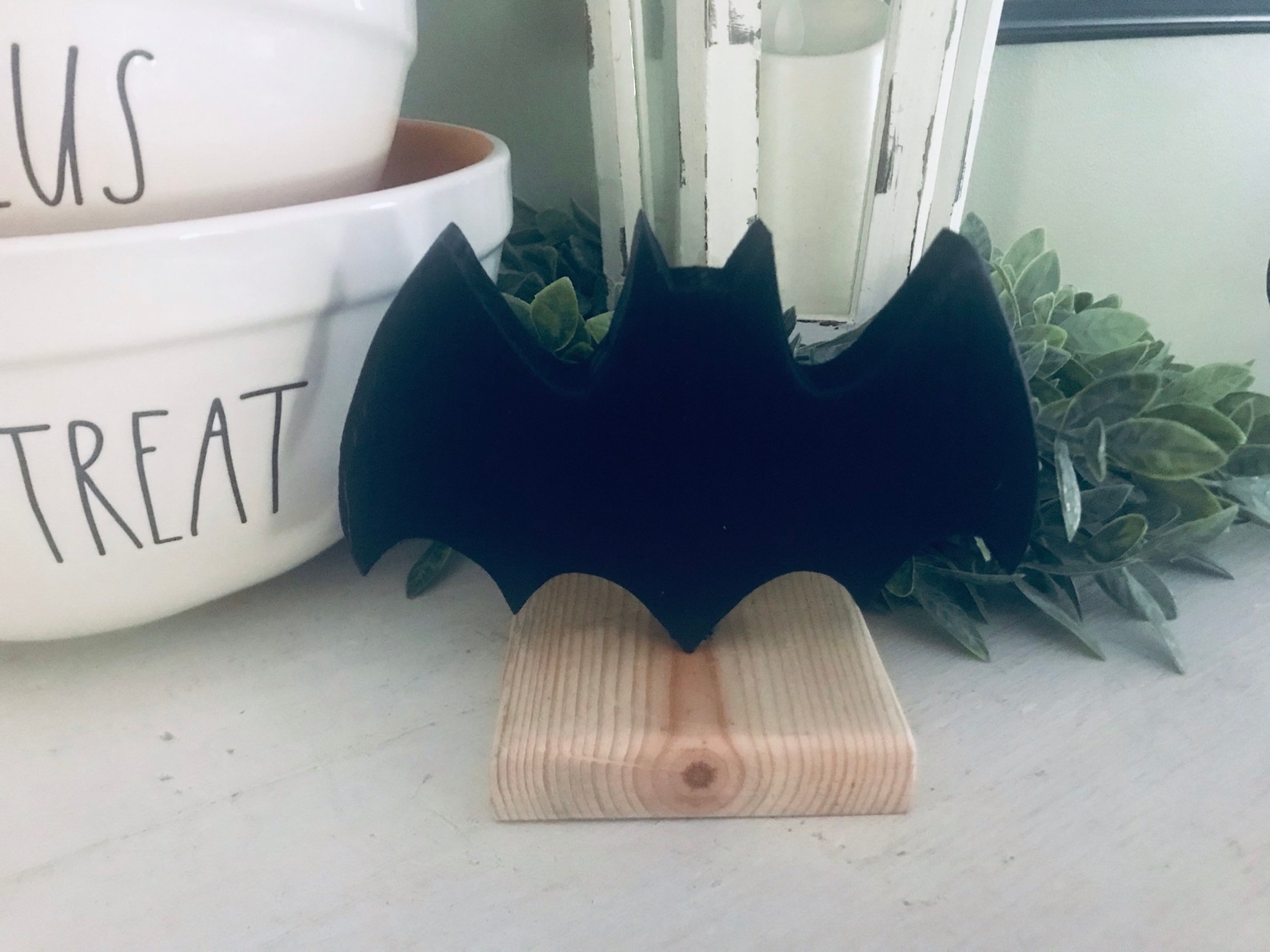 Halloween Bat Decor Farmhouse Halloween Wooden Bat - Etsy