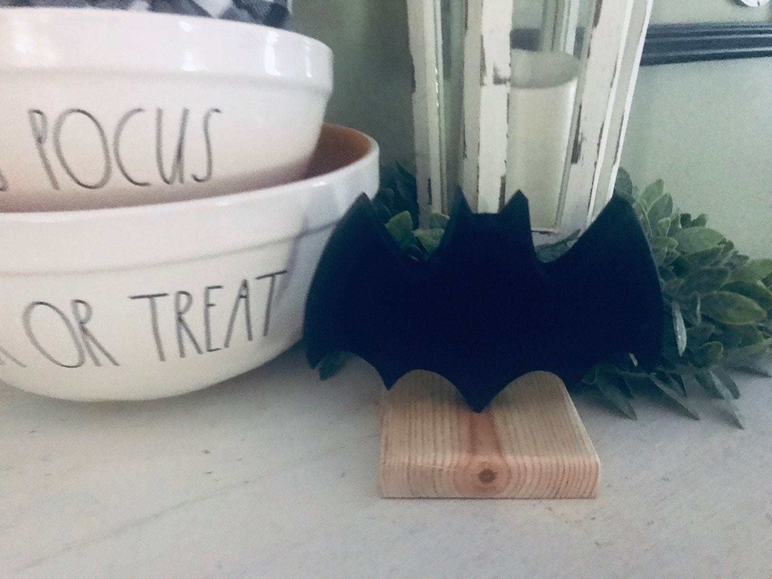 Halloween Bat Decor Farmhouse Halloween Wooden Bat - Etsy