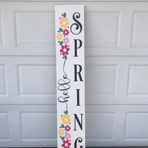 Summer Front Porch Sign, Spring Front Porch Sign, Double Sided Front ...