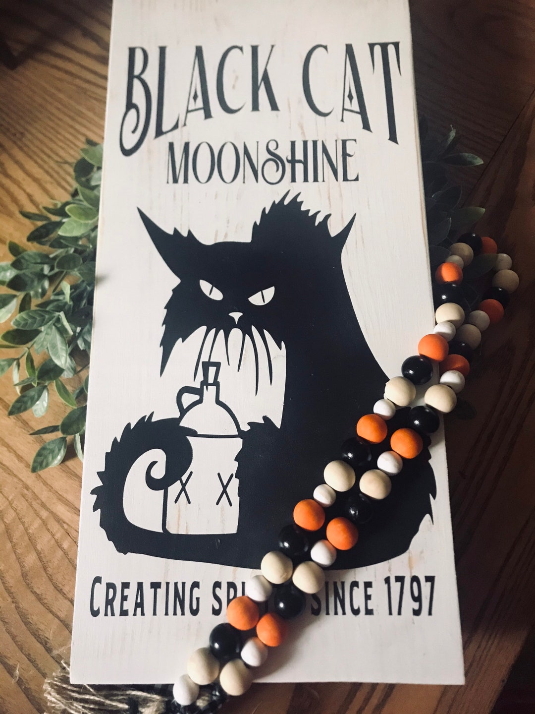 Rustic Halloween Sign, Scaredy-cat Sign, Black Cat Sign - Etsy