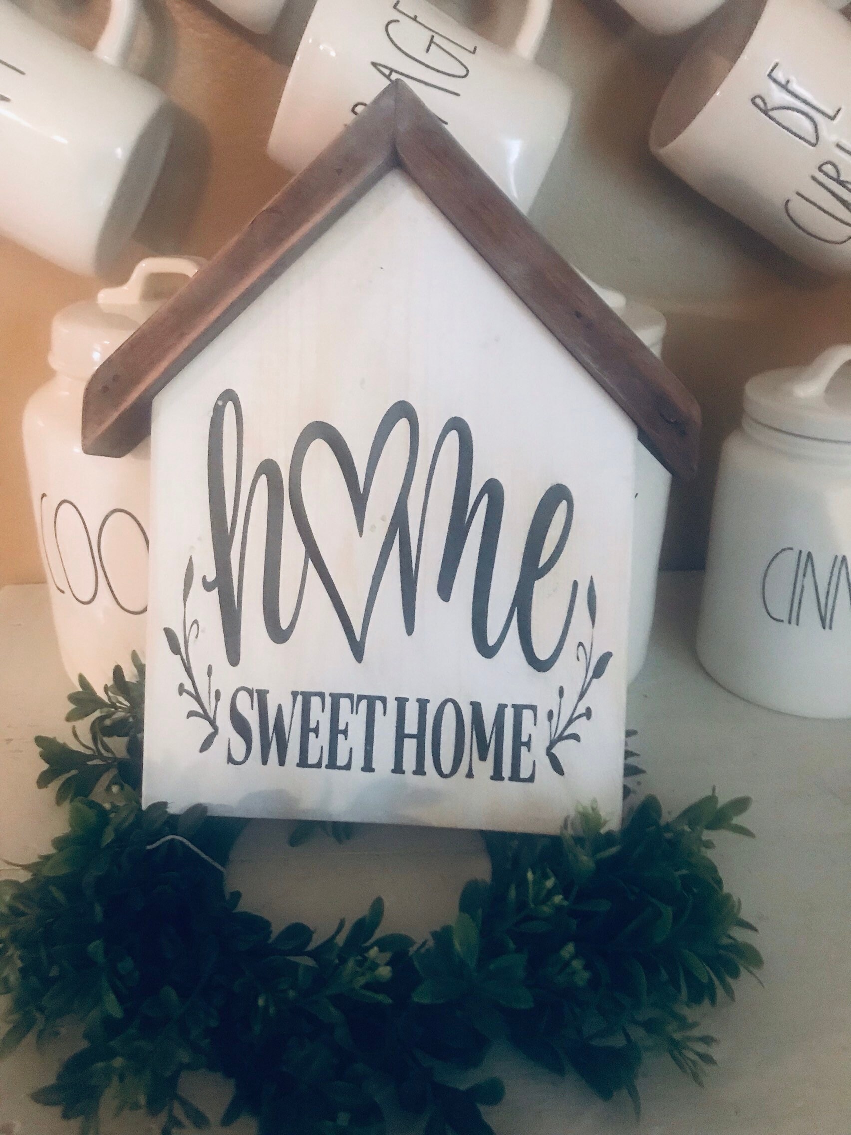 Home Sweet Home sign wood sign Distressed wooden home House | Etsy