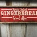 Gingerbread Sign Christmas Sign Aged Gingerbread Sign - Etsy