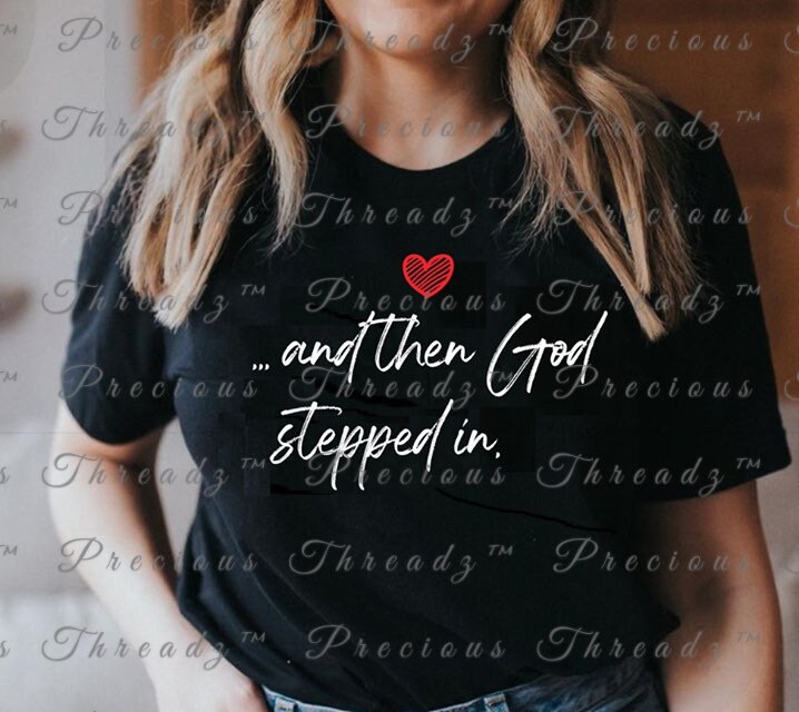 And then God Stepped In Faith Religious Spiritual Svg | Etsy