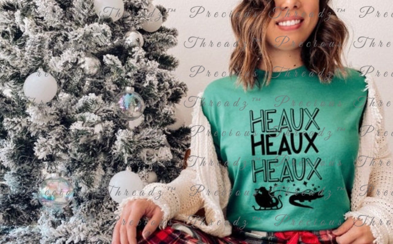 INSTANT Download - Heaux Heaux Heaux Santa Sleigh, Alligator ...