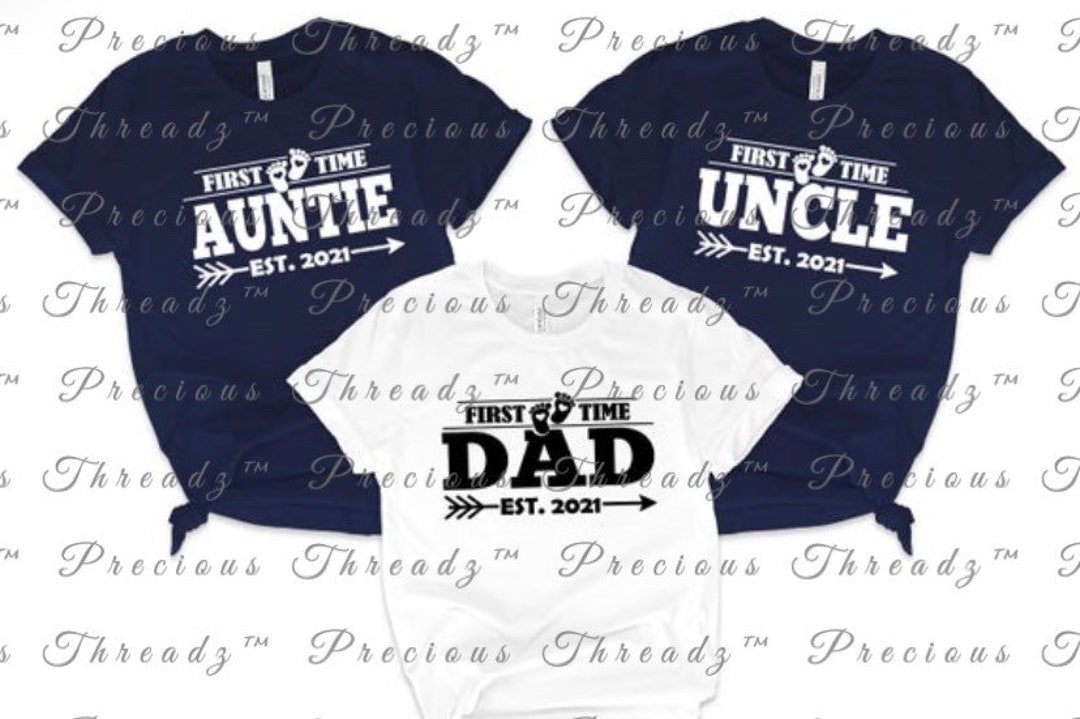 INSTANT Download - First Time Dad, Baby Announcement, Editable Svg, PNG ...